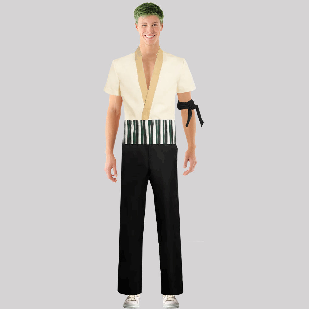Adult Zoro Costume Live Action Roronoa Zoro Cosplay Outfits Japanese A